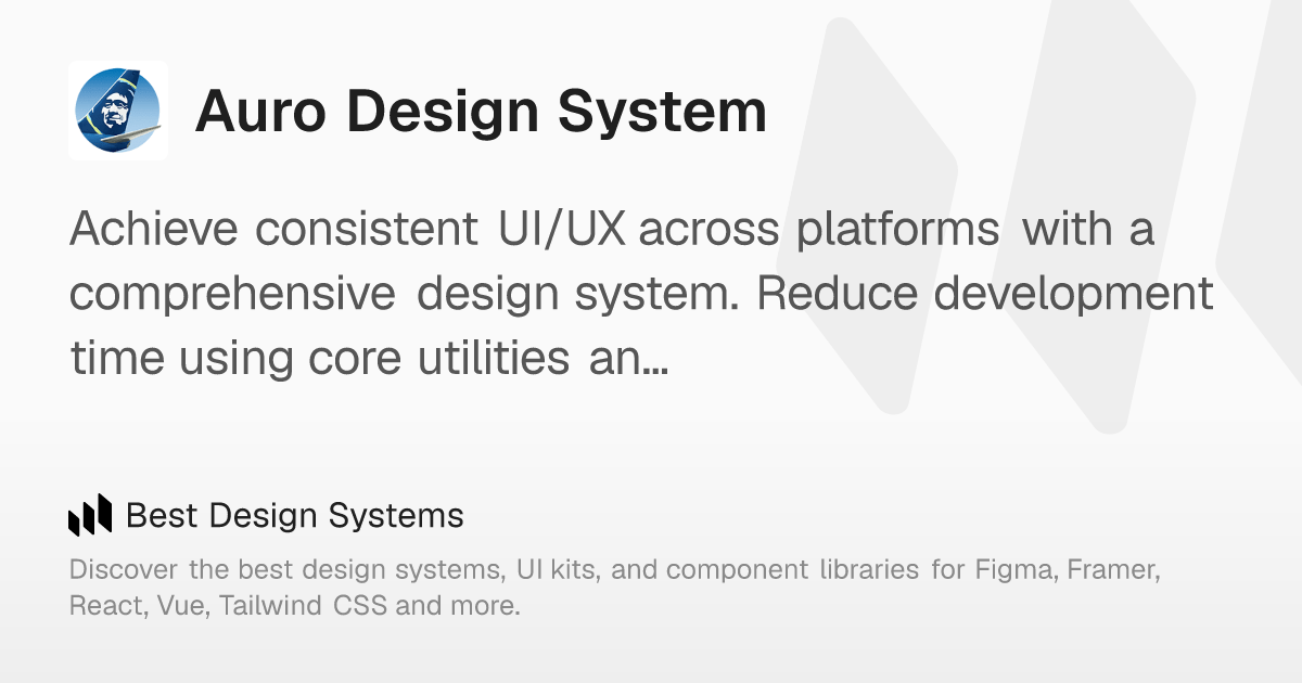 Auro Design System: Unified design, streamlined development. – Best ...