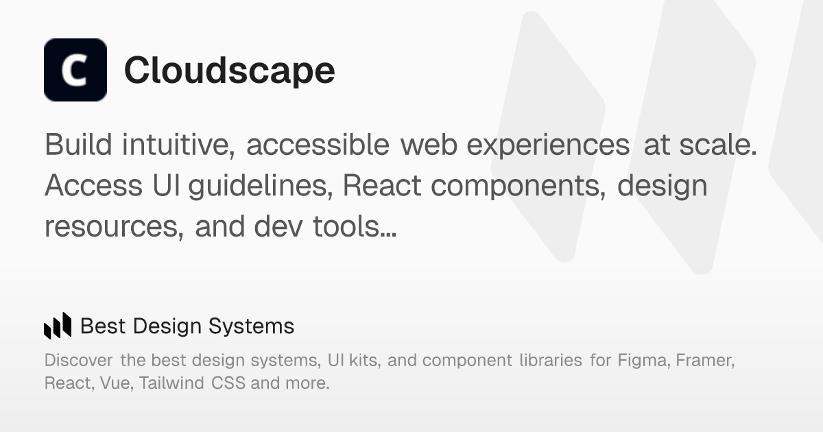 Cloudscape: Craft inclusive web apps with a proven design system. – Best Design Systems