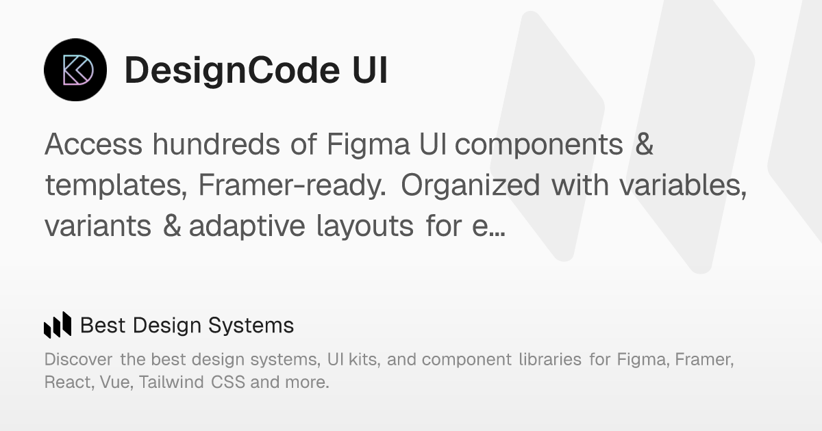 DesignCode UI: Build stunning sites faster with a vast, themeable UI ...