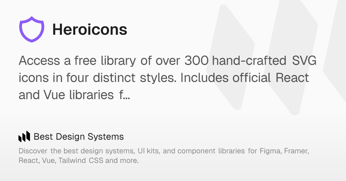 Heroicons: Beautiful SVG icons from the makers of Tailwind CSS. – Best ...