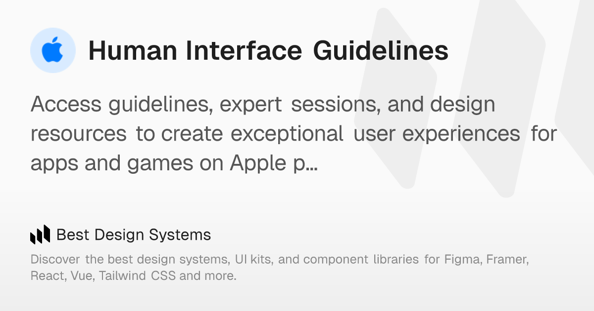 Human Interface Guidelines: Craft exceptional experiences for Apple ...
