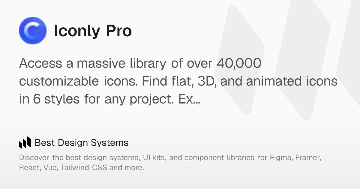 Iconly Pro: The last icon library you'll ever need. – Best Design Systems