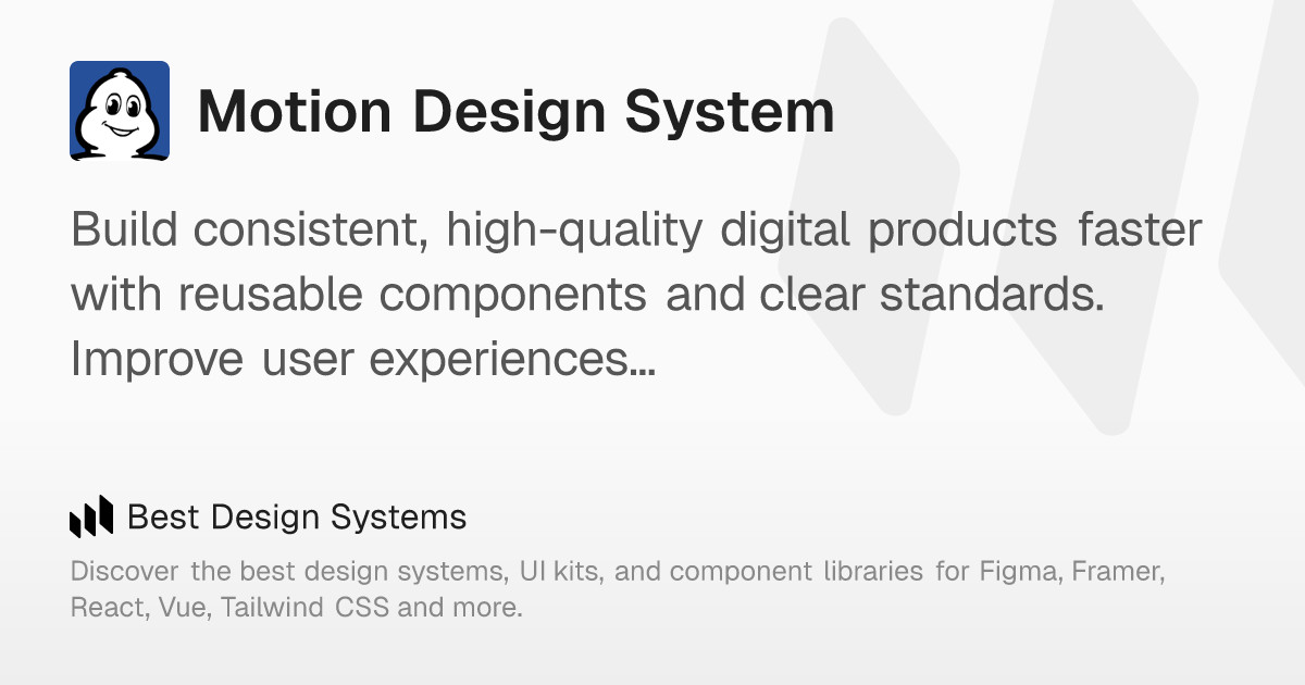 Motion Design System: Design better, develop faster, together. – Best ...
