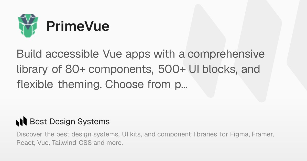 PrimeVue: Your complete UI toolkit for building Vue applications ...