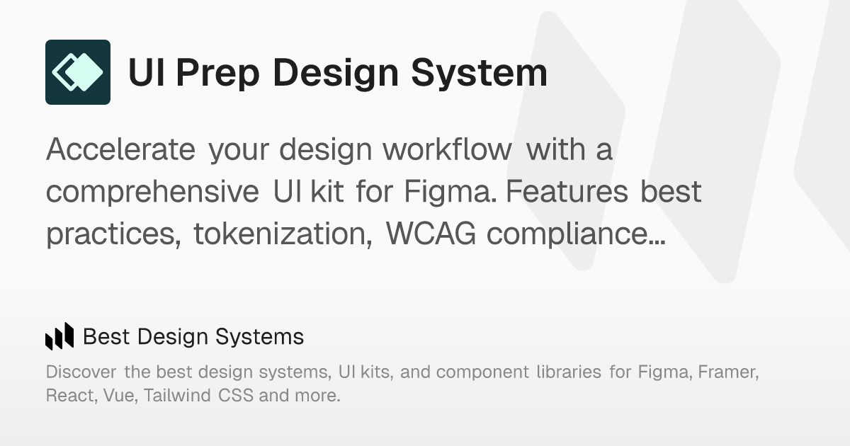 UI Prep Design System: 10X your Figma speed with expert-built UI ...