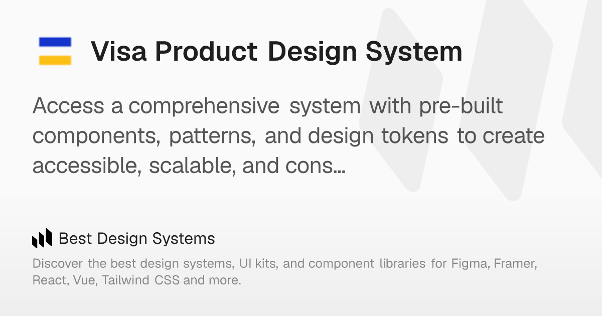 Visa Product Design System: Accelerate global payment solution design ...