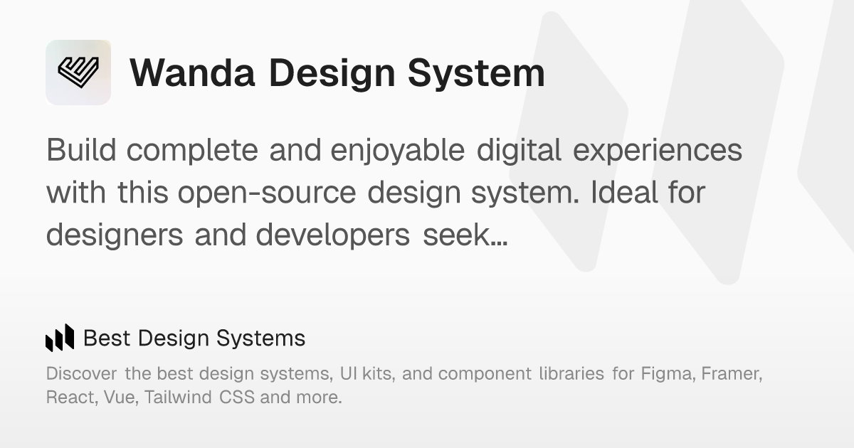 Wanda Design System: Full-featured design system for digital ...